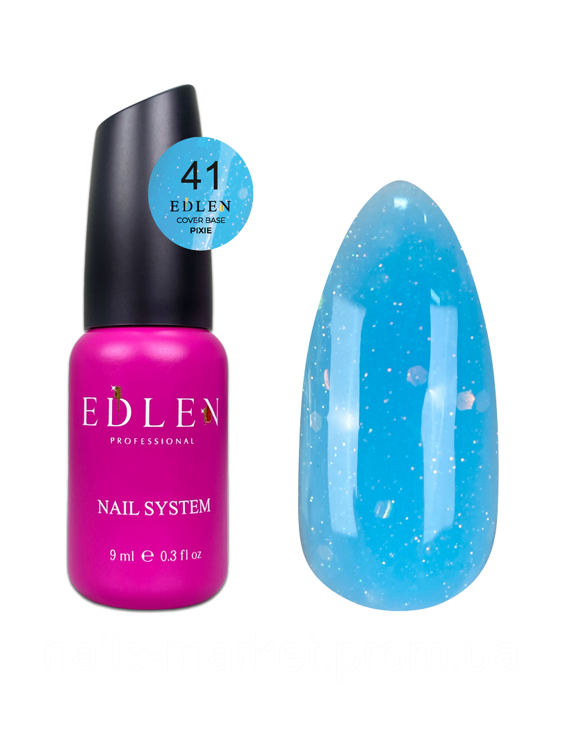 База Edlen Cover base 9мл 41 голубая с опаловым шиммером (ID#2178097457 ...