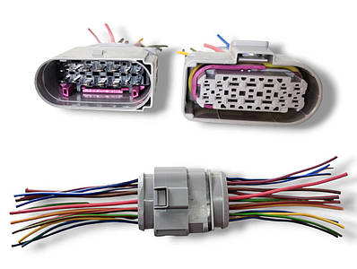 Комплект роз'ємів на 14 pin VAG 4H0973717 / 6X0973817 МАМА ТАТО, ціна ...