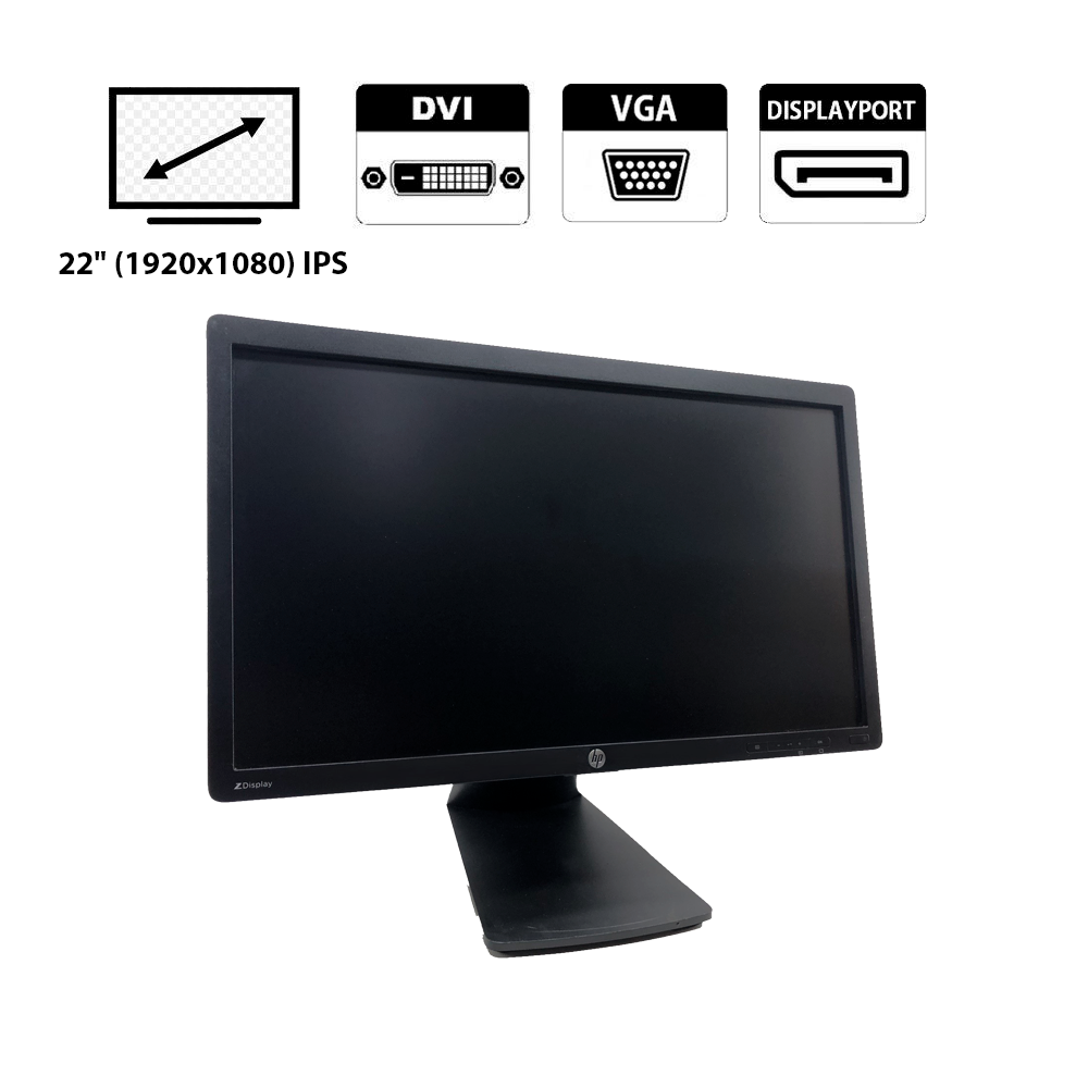 Монітор HP Z22i / 22" (1920x1080) AH-IPS / DVI, DisplayPort, VGA, USB ...