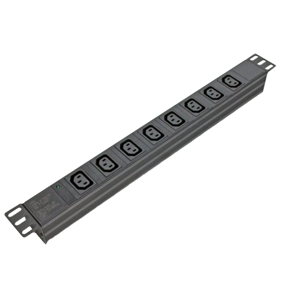 Kingda KD-IEC1008WKPB19A-C14 Блок 19" на 8 роз. С13, 10А, з індикат ...