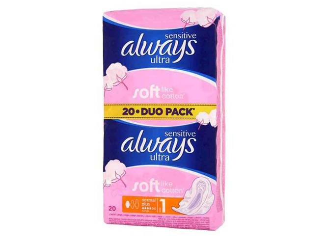 Прокладки гігієнічні 4 краплі Ultra Sensitive Normal Plus Duo 20шт ТМ ...