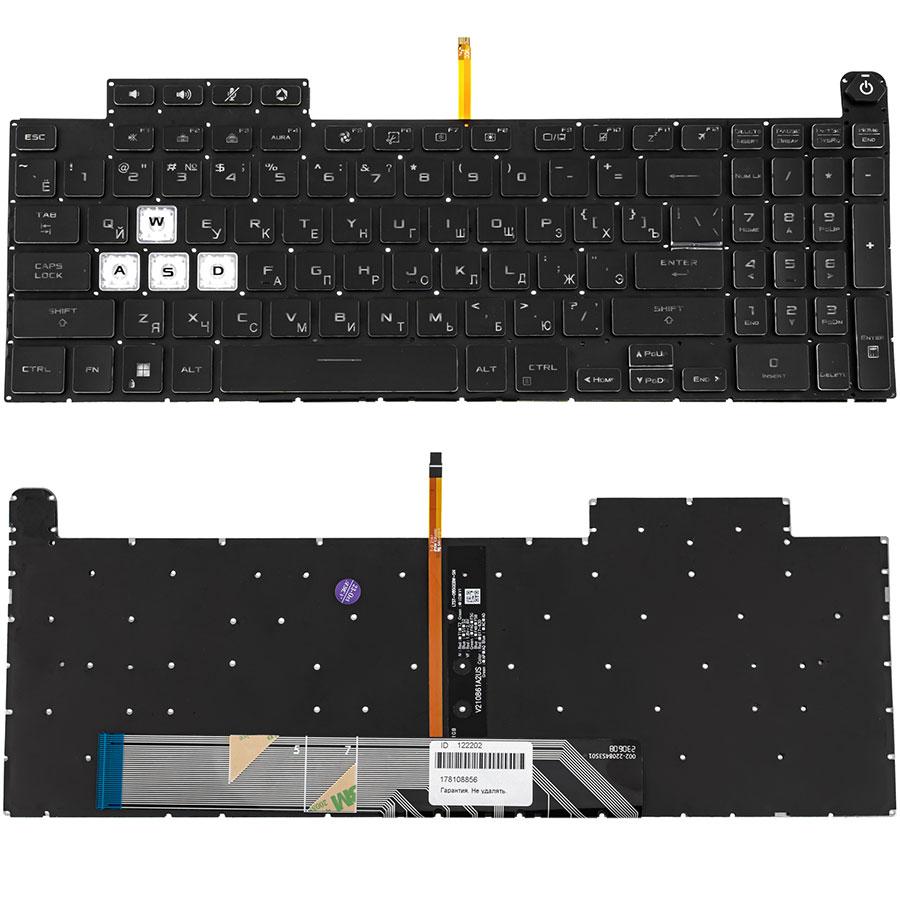 Клавіатура для ноутбука ASUS (FX507, FX707 series) rus, black, без ...