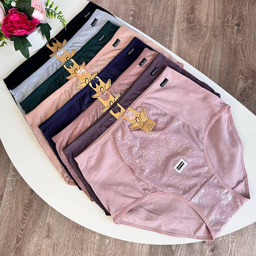 Жіночі бавовняні трусики Aonidaisi в рубчик #5216 оптом (ID#2181118523), цена: 76.82 ₴, купить ...