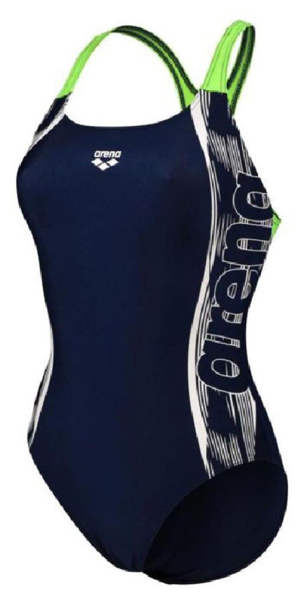 Купальник Arena SWIM PRO BACK GRAPHIC лайм, синий, белый Жин 42 (ID ...