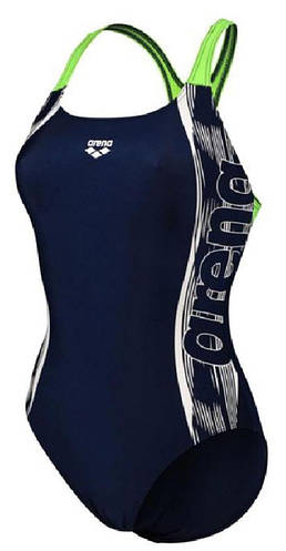 Купальник Arena SWIM PRO BACK GRAPHIC лайм, синий, белый Жин 42 (ID ...