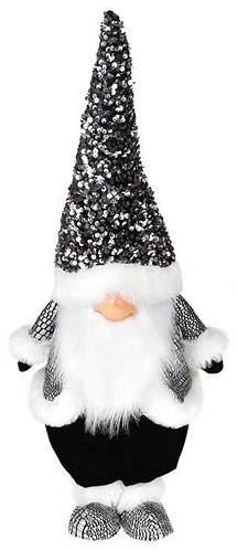 Мягкая игрушка "Гном Black&White" 22х16х55см в пайетках ALB (ID ...