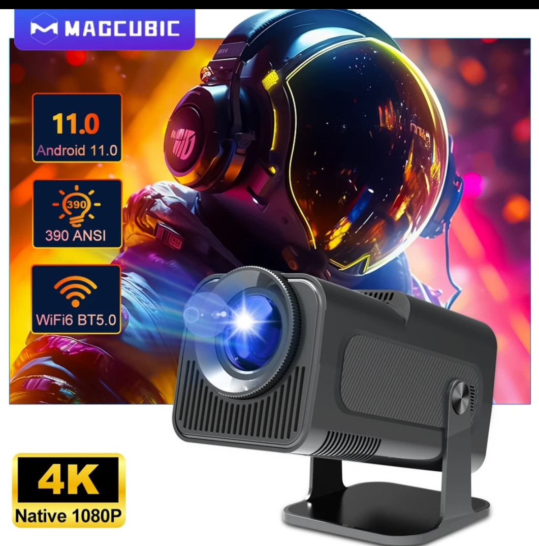 MagCubic HY320 проектор WiFi 6 Android 11 з вбудованими динаміками (ID ...