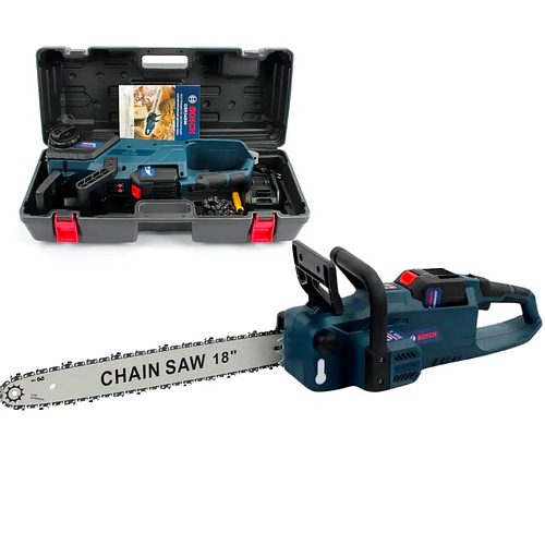 Аккумуляторная мини цепная пила BOSCH GSR340iW шина 45 см 48 V 12 AH ...