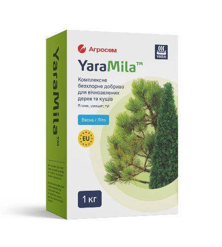 Yara Mila комплексное бесхлорное удобрение для вечнозеленых деревьев и ...