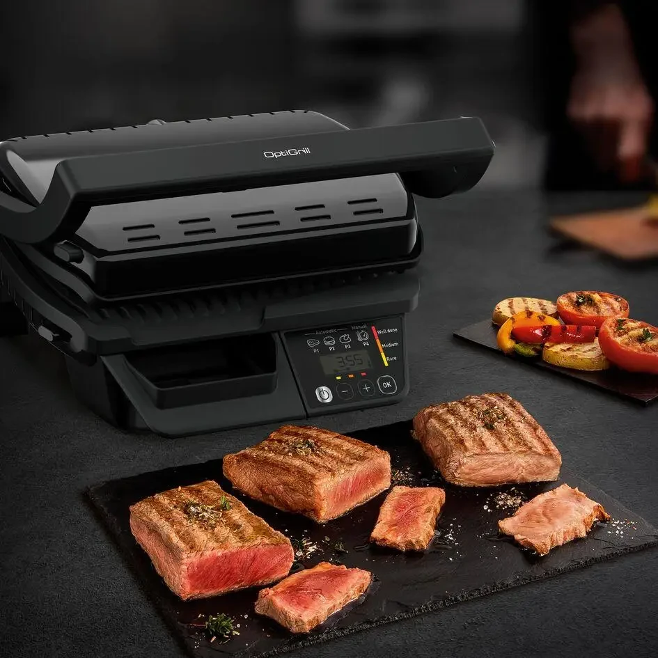 Электрогриль для дома TEFAL Гриль для мяса Optigrill Гриль барбекю для ...