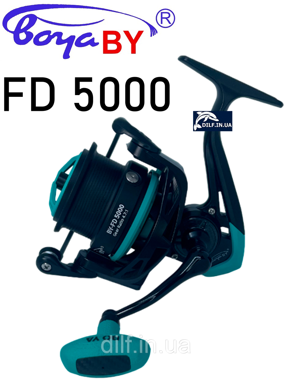Котушка Boya By FD 5000 (8+1 BB 4.7:1) фідерна тягова з низькопрофільною шпулею (ID#2182722872 ...