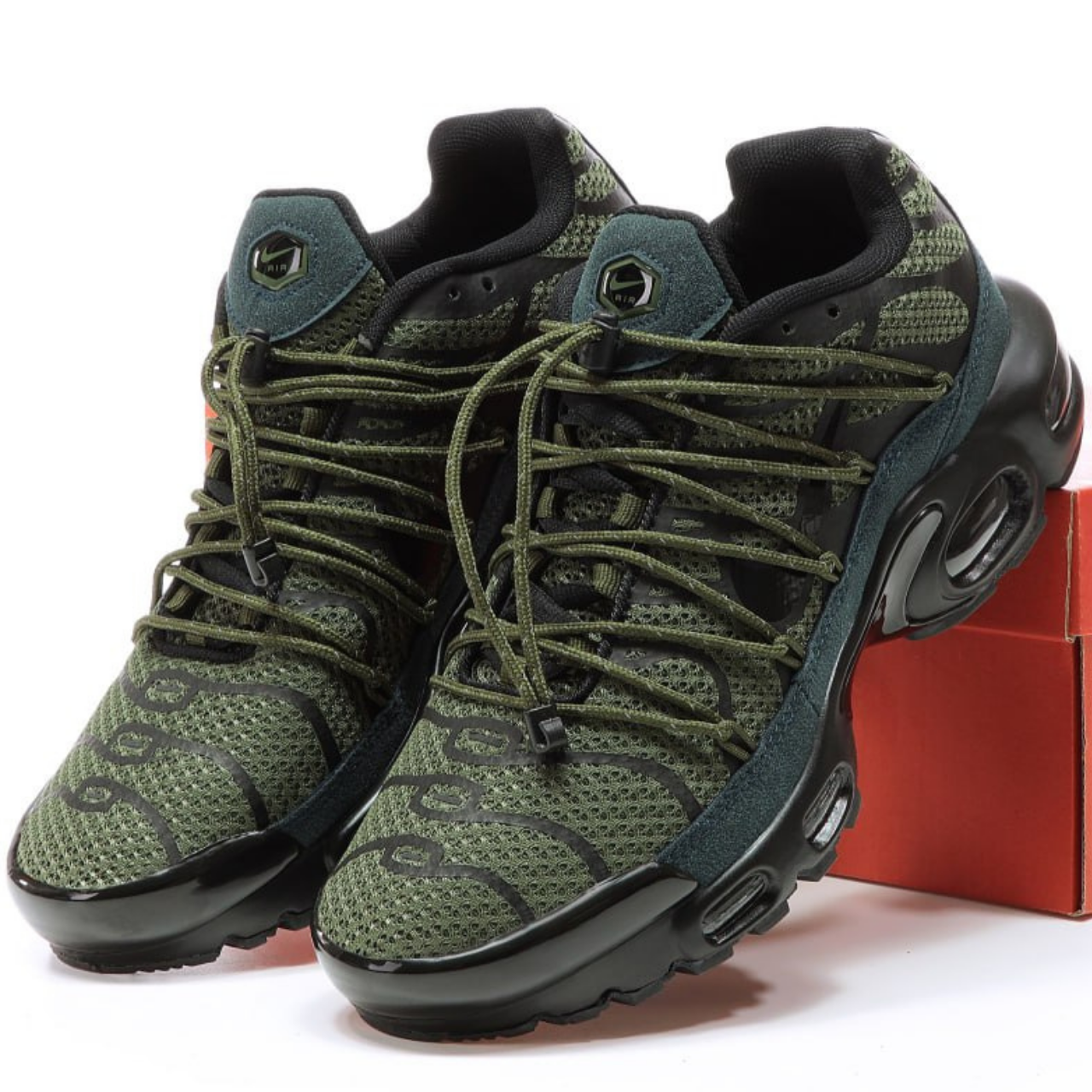 Кроссовки мужские Nike Air Max TN Plus Khaki Black / Найк аир макс ТН ...
