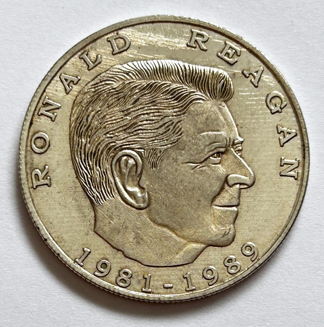 США Токен (сувенірна монета) Рональд Уілсон Рейган 1981-1989. Посріблення (ID#2183251754), ціна ...