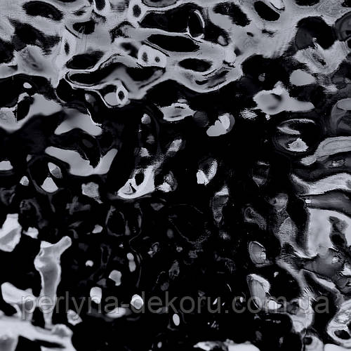 Пластик ПВХ зеркальный с тиснением крупная водная рябь черный 1,25 м ...