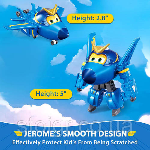 Super Wings Transforming Jerome Airplane Супер крылья Джером 12см (ID ...