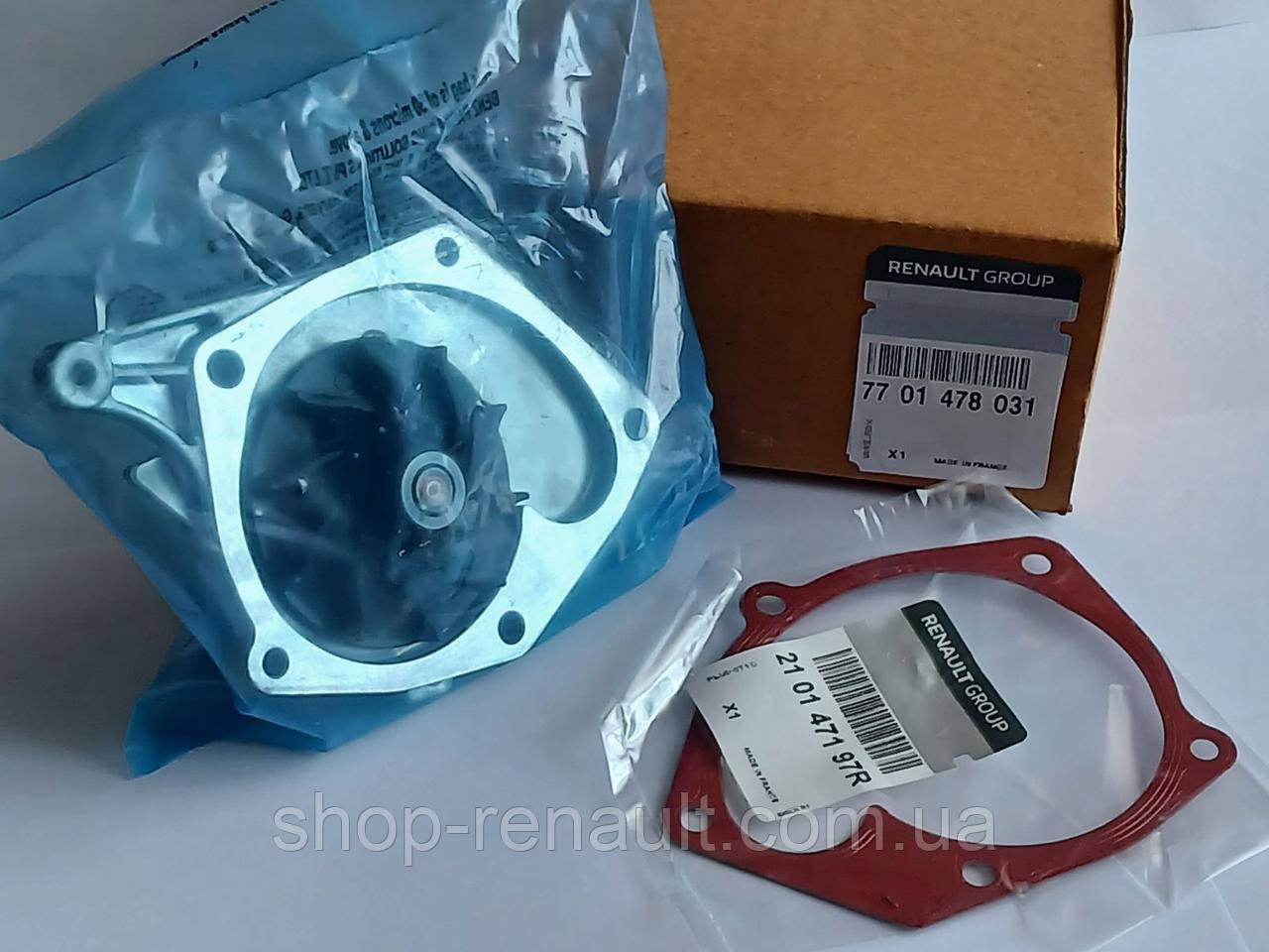 Купить Насос водяной (помпа) 1.5DCI Renault Original 7701478031 в Одессе