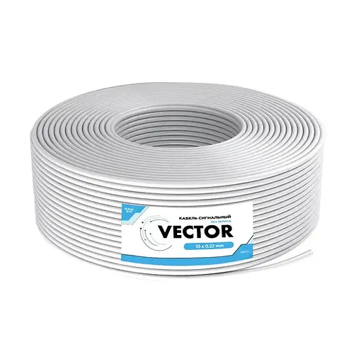 Кабель сигнальний Vector 10х0.22 CCA 100m (35-00001) (ID#2035524894 ...
