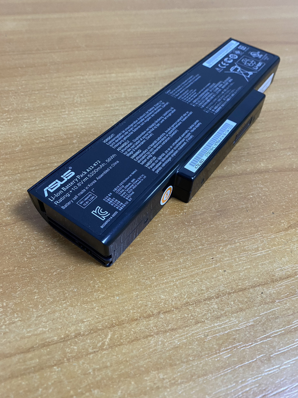 НЕ ЗАРЯДЖАЄ!! Б/У Оригінальний акумулятор A32-K72, Батарея Asus K72 ...