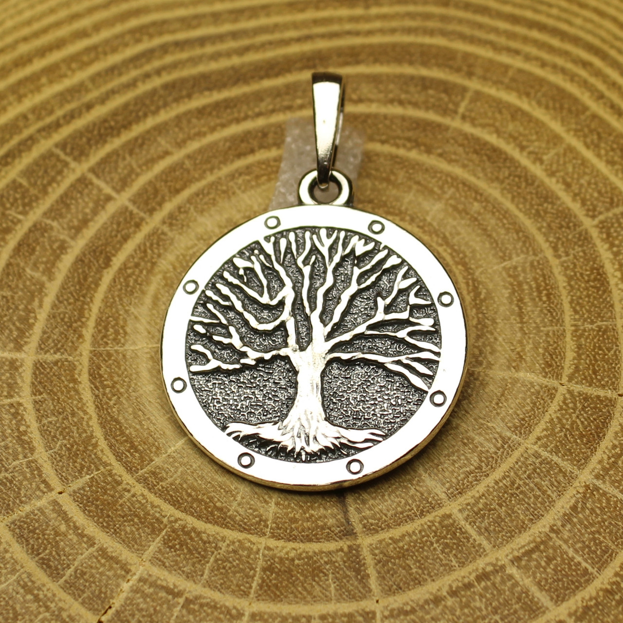 Срібний кулон оберіг Дерево життя Алатир 925 проба 26,5*26,5 мм ...