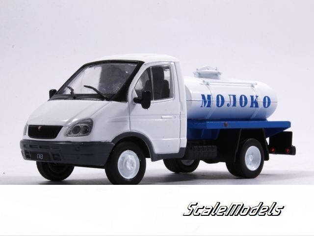 Масштабна модель ГАЗ-3302 «Газель» молоковоз (1994). Автомобіль на службі. 1:43 (ID#2186746997 ...