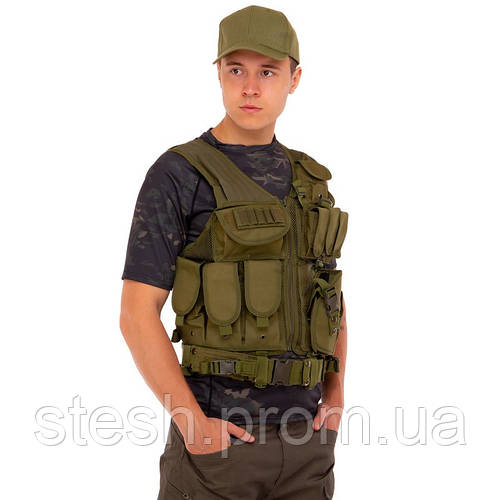 Разгрузочный жилет универсальный на 8 карманов Military Rangers ZK-27 ...