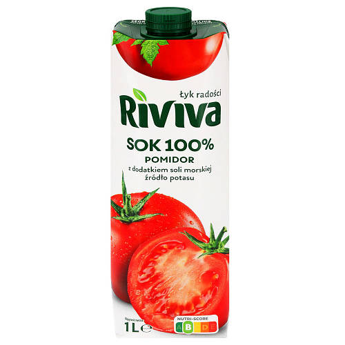 Сік томатний, 100% сік Riviva Sok 100% Pomidor , 1 л (ID#2186743418 ...