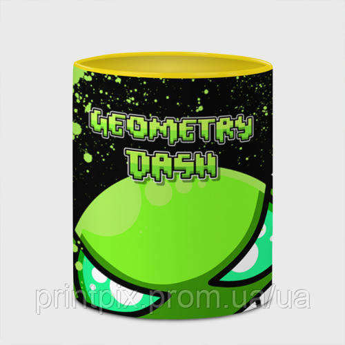Чашка Geometry Dash Green 330 мл (колір чашки на вибір), ціна: 249 ...