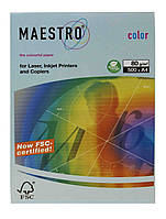 Купить Бумага Maestro Color Pastell A4 80г/м 500л (OBL70/голубой лед ...