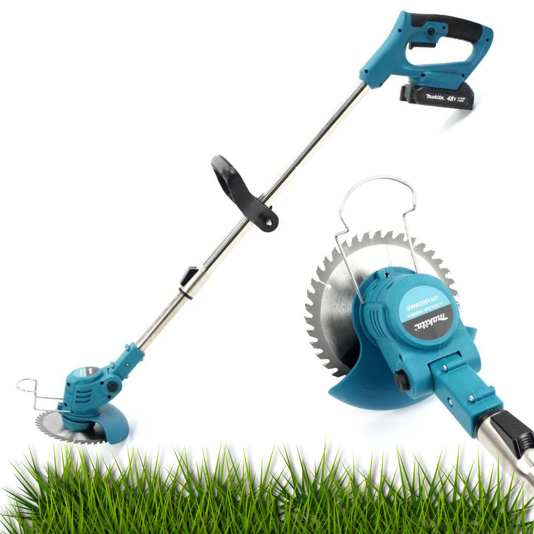 Триммер для травы аккумуляторный садовый Makita UR100DWAE (48V, 5AH ...