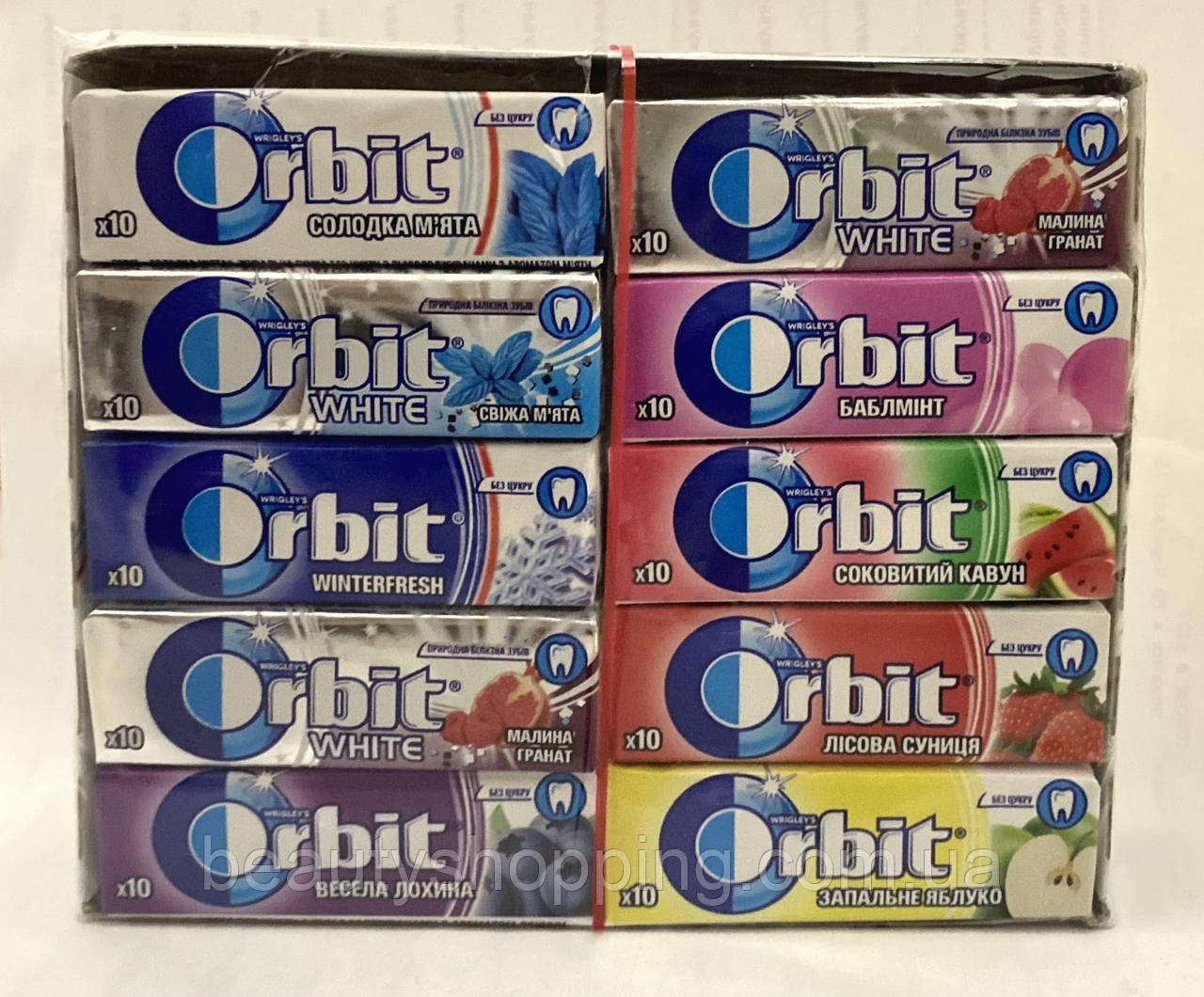 Orbit жевательные резинки ассорти фруктово мятные вкусы 30 шт (упаковка ...