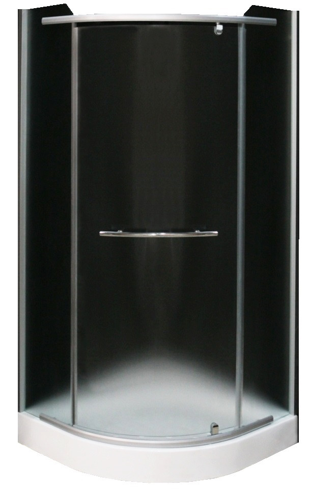 Душова кабіна 90х90 см розпашна двері низький піддон матове загартоване ...