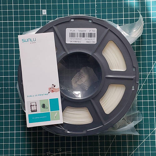 Филамент SUNLU PLA Transparent пластик для 3d печати прозрачный (ID ...
