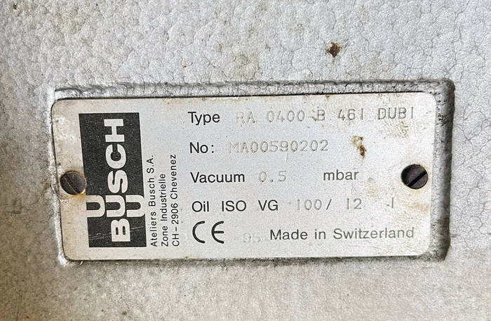 Пластинчасто-роторний вакуумний насос BUSCH RA 0400 B (ID#2190149383 ...