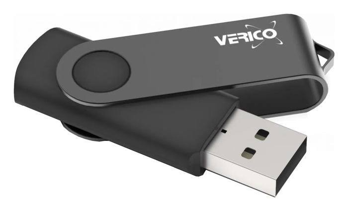 Флешка Verico USB 128GB Flip, Black (ID#2190667870), ціна: 462 ₴, купити на Prom.ua