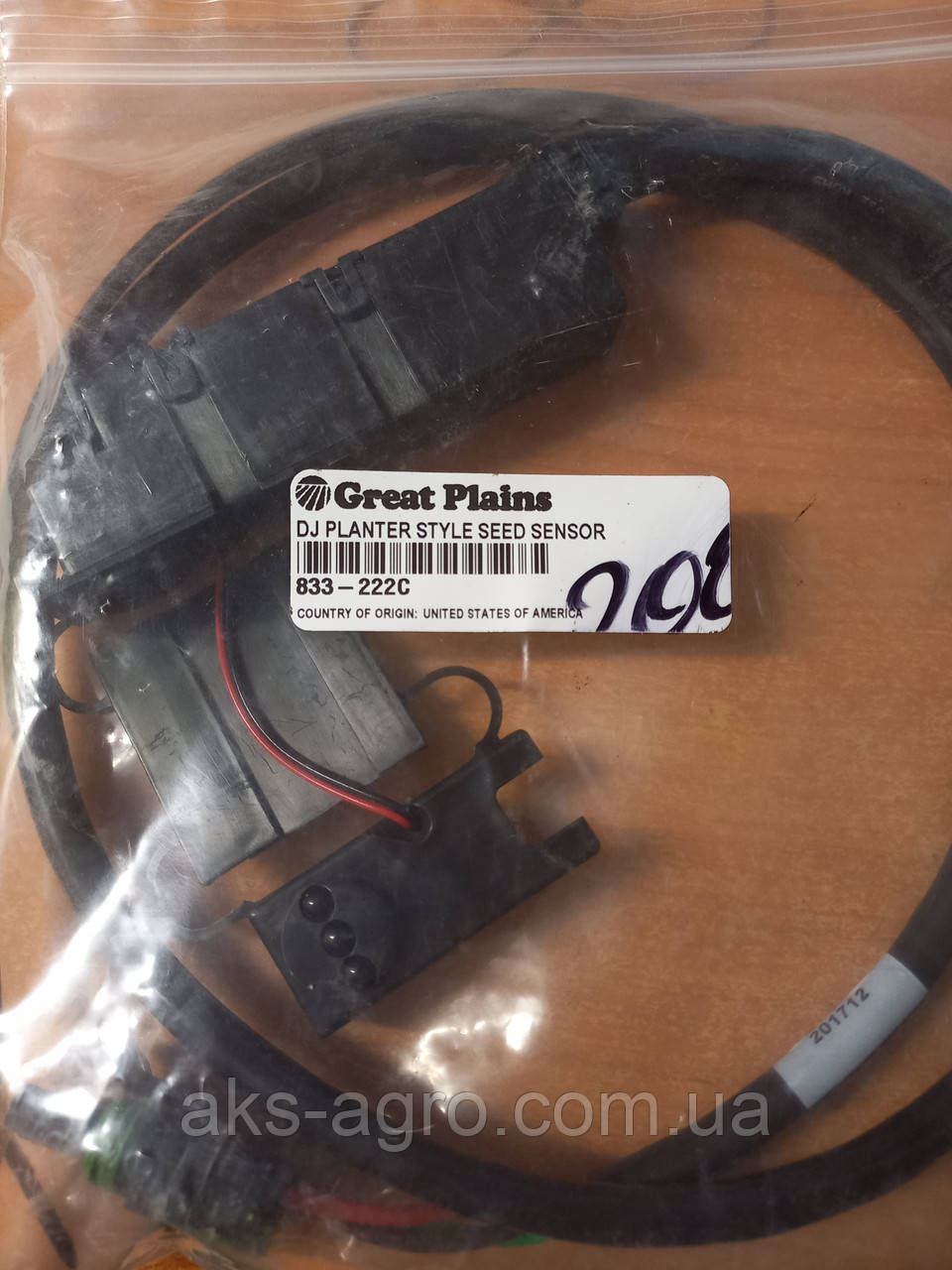 833-222C Датчик насіння сівалки GR1087 853621 AA27652 AA58293 JD, Kinze ...