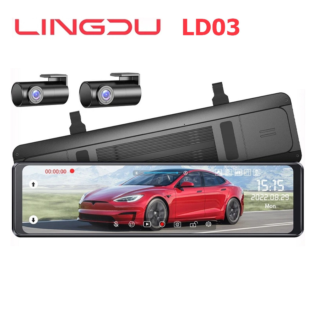 Видеорегистратор - зеркало Lingdu LD03 с двумя камерами (ID#2190790641), цена: 5846 ₴, купить на ...