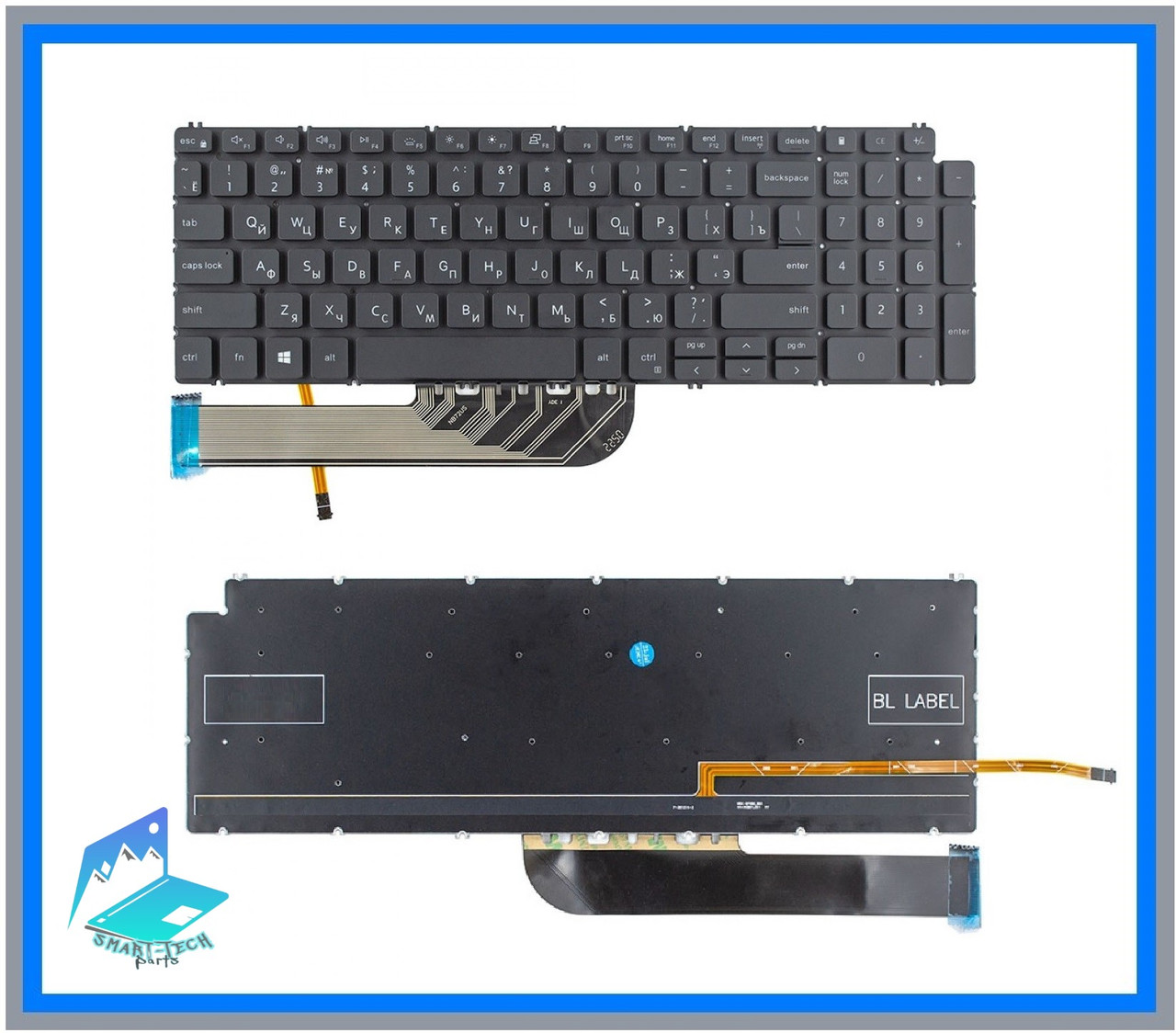 Клавиатура с подсветкой Dell Inspiron 15 5584 P85F P85F001 5590 P88F ...