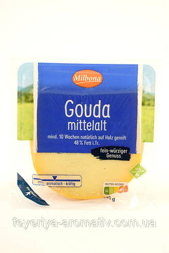 Сыр твердый средней выдержки Milbona Gouda 450 г Германия (ID#842307917 ...