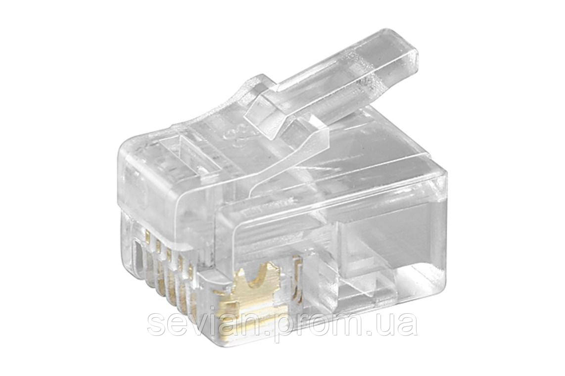 Роз'єм RJ12-конектор Goobay (75.05.8626) 6P6C для телефонного кабелю ...
