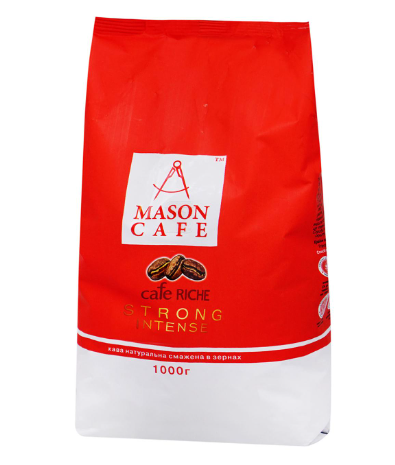 Кава Mason Cafe Strong Intense в зернах 1 кг (ID#2193370467), ціна: 363 ...