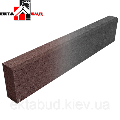 Бордюр парковый 100-20-8 Поребрик тротуарный 1000х80х200 борт садовый ...