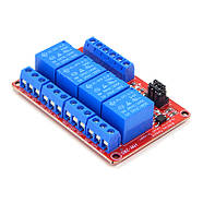 Реле модуль 4-канальний (низький/високий рівень) - 5 В Arduino: продажа ...