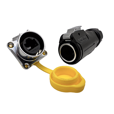Герметичний роз'єм Cnlinko RJ-45 IP67 комплект LP-16-C/RJ45/015/PE-42 ...