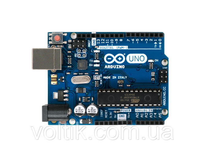 Контроллер Arduino UNO R3 ATmega328P (ID#2179600973), ціна: 273 ...