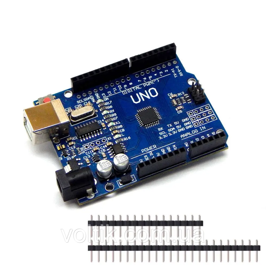 Arduino UNO R3 (CH340G): продажа, цена в Шептицком. Наборы и компоненты ...