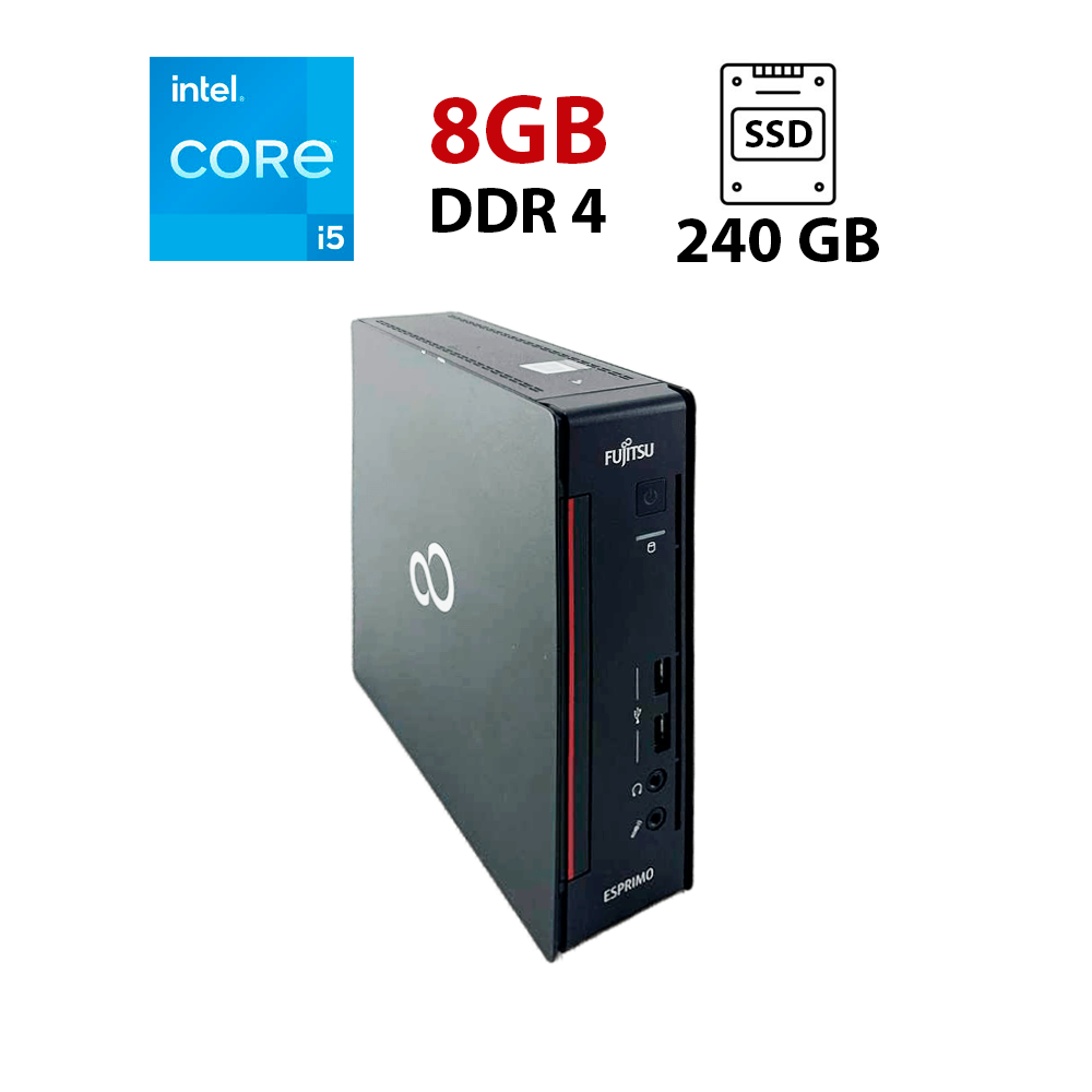 Компьютер Fujitsu Esprimo Q556/ 2 USDT/ 5 GB RAM/ 8 GB DDR4/ HD 530 ...