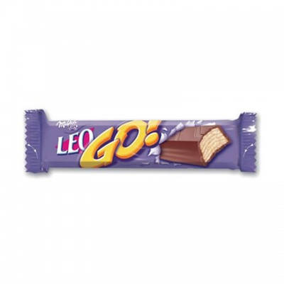 Вафлі батончик Шоколадні Milka Leo Go mini Мілка Лео гоу міні плитка з ...