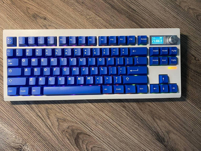 Кастомна механічна клавіатура GMK87 з RGB підсвіткою та LED екраном,Hot ...