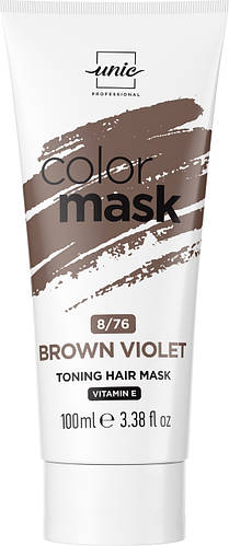 Маска тонуюча для волосся Unic Color Mask №8/76 Brown Violet 100 мл (ID ...