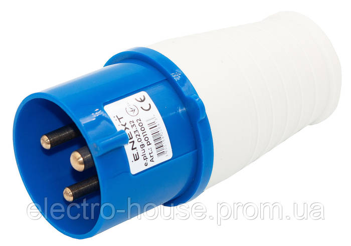 Силовая вилка переносная E.NEXT e.plug.pro.3.32, 3п., 220В, 32А (023 ...